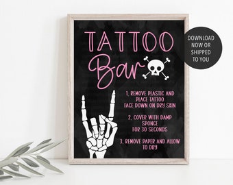 Bad Two the Bone Birthday Tattoo Parlor Sign - Etsy