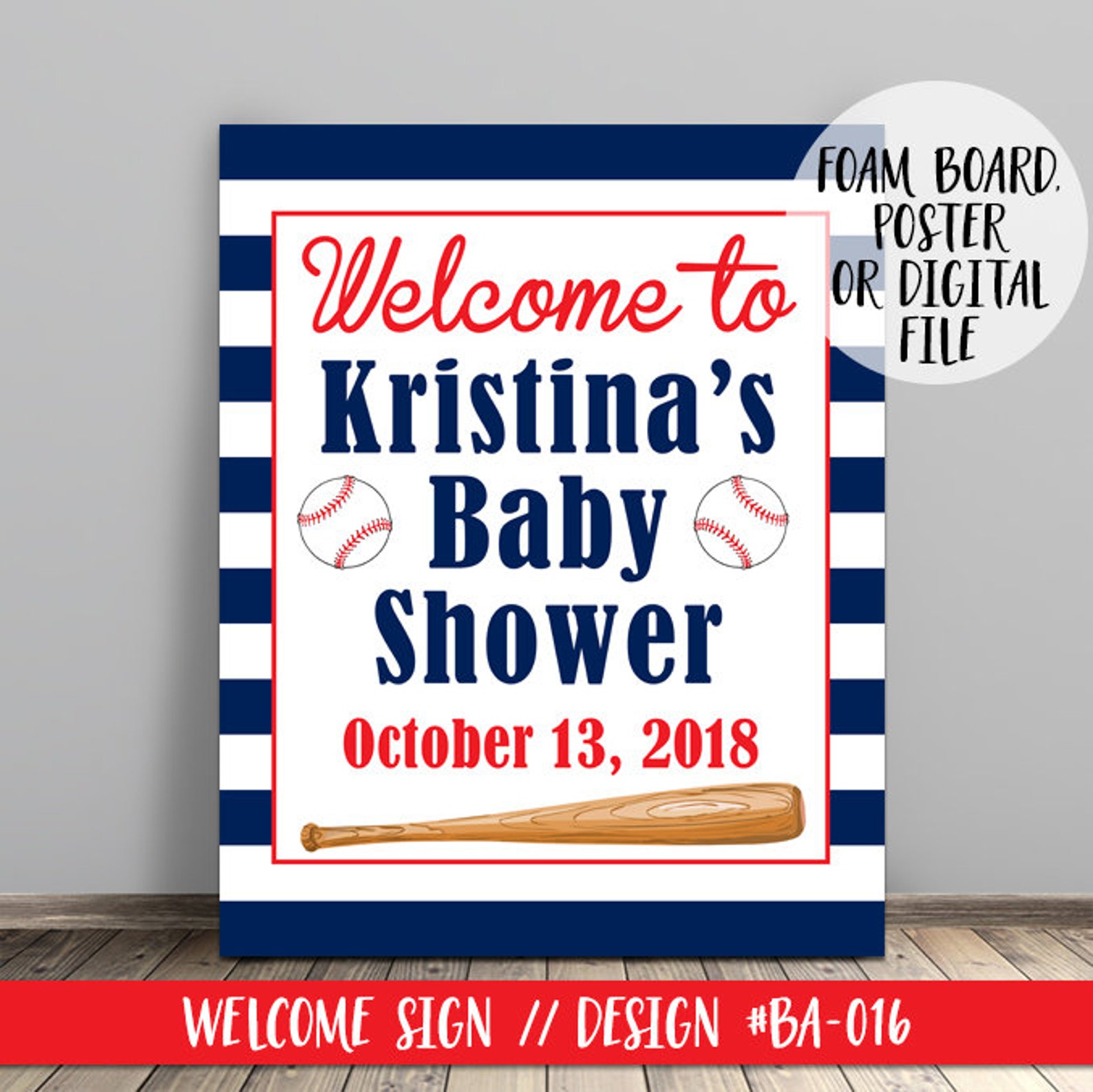 Baseball Welcome Sign Baseball Baby Shower Sign Baseball - Etsy