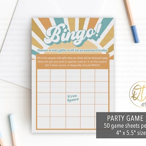 Here Comes the Son Baby Shower Game, Baby Bingo Game, Sunshine Baby ...