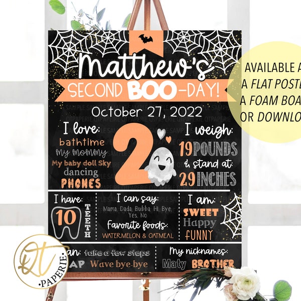 Happy Birthday Boo Sign - Etsy