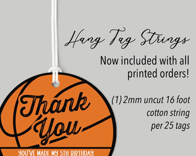 Basketball Thank You Tag, Basketball Birthday Tag, Basketball Party ...