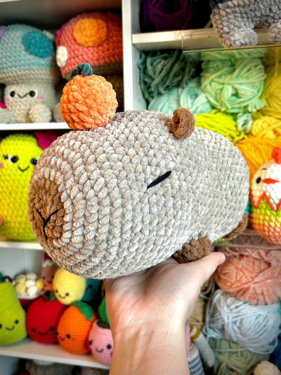 Crochet Capybara Amigurumi, Crochet Capybara Doll, Cute Capybara ...