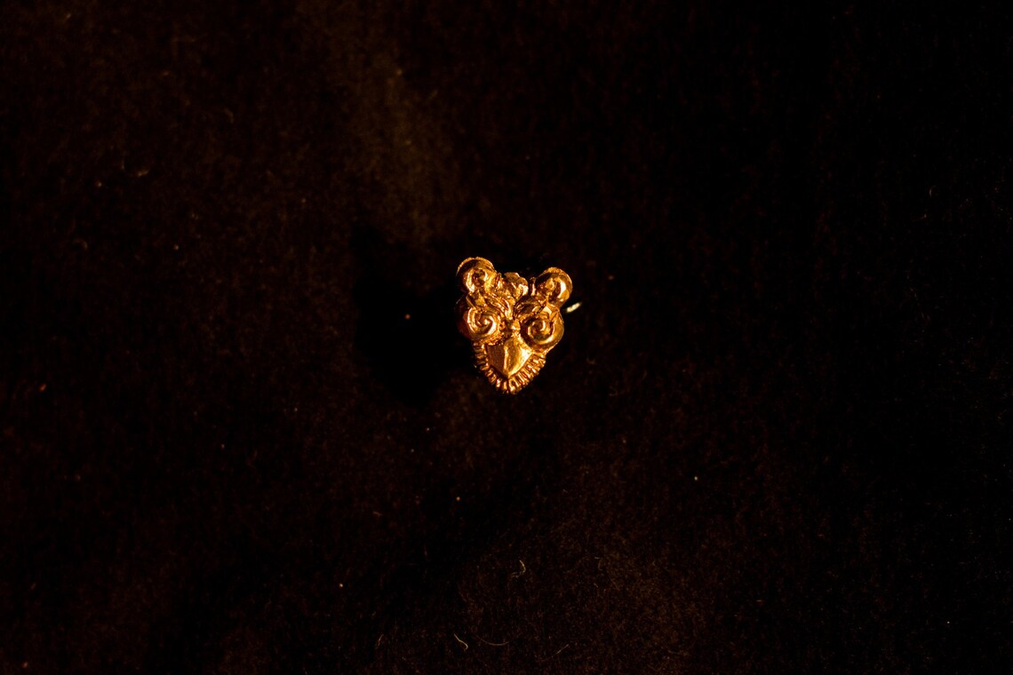 Viking belt mount Lobated with split rivet A-53 | Etsy