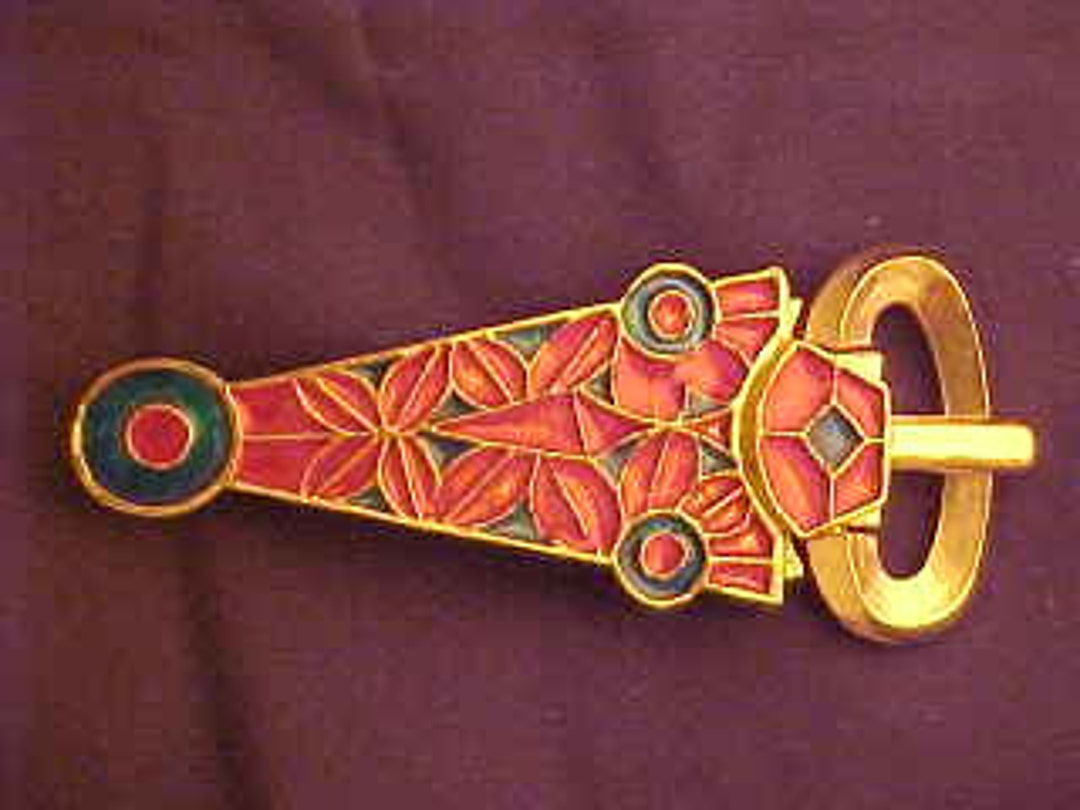 Sutton Hoo Buckle With Enamel - S-35 - Etsy