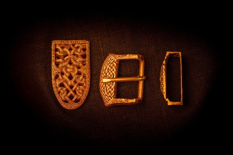1" Set, Buckle, Tip and Keeper With Knots - VB8910 - Etsy