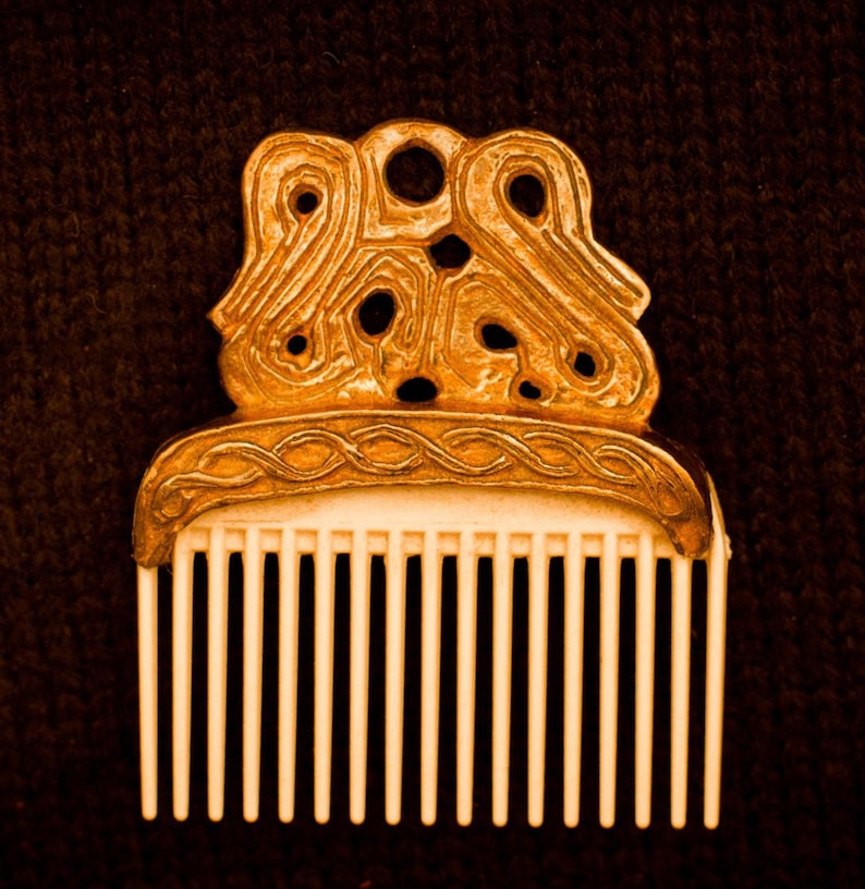 Viking Comb With Knot Pattern Y-31 - Etsy