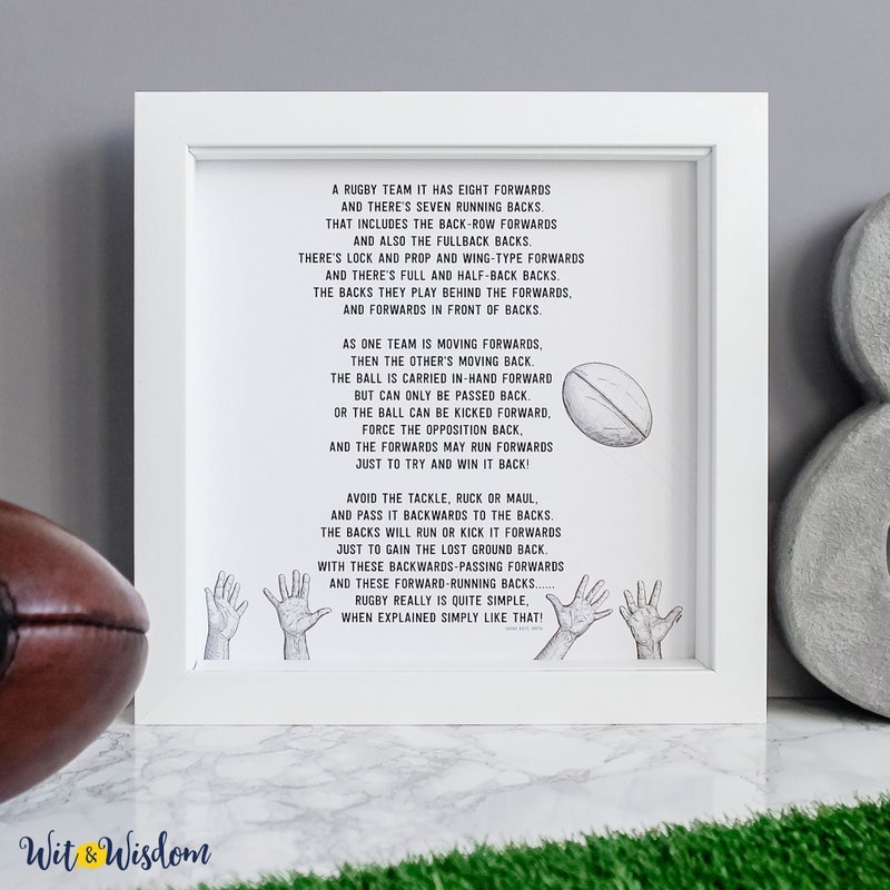 Rugby Art - Etsy