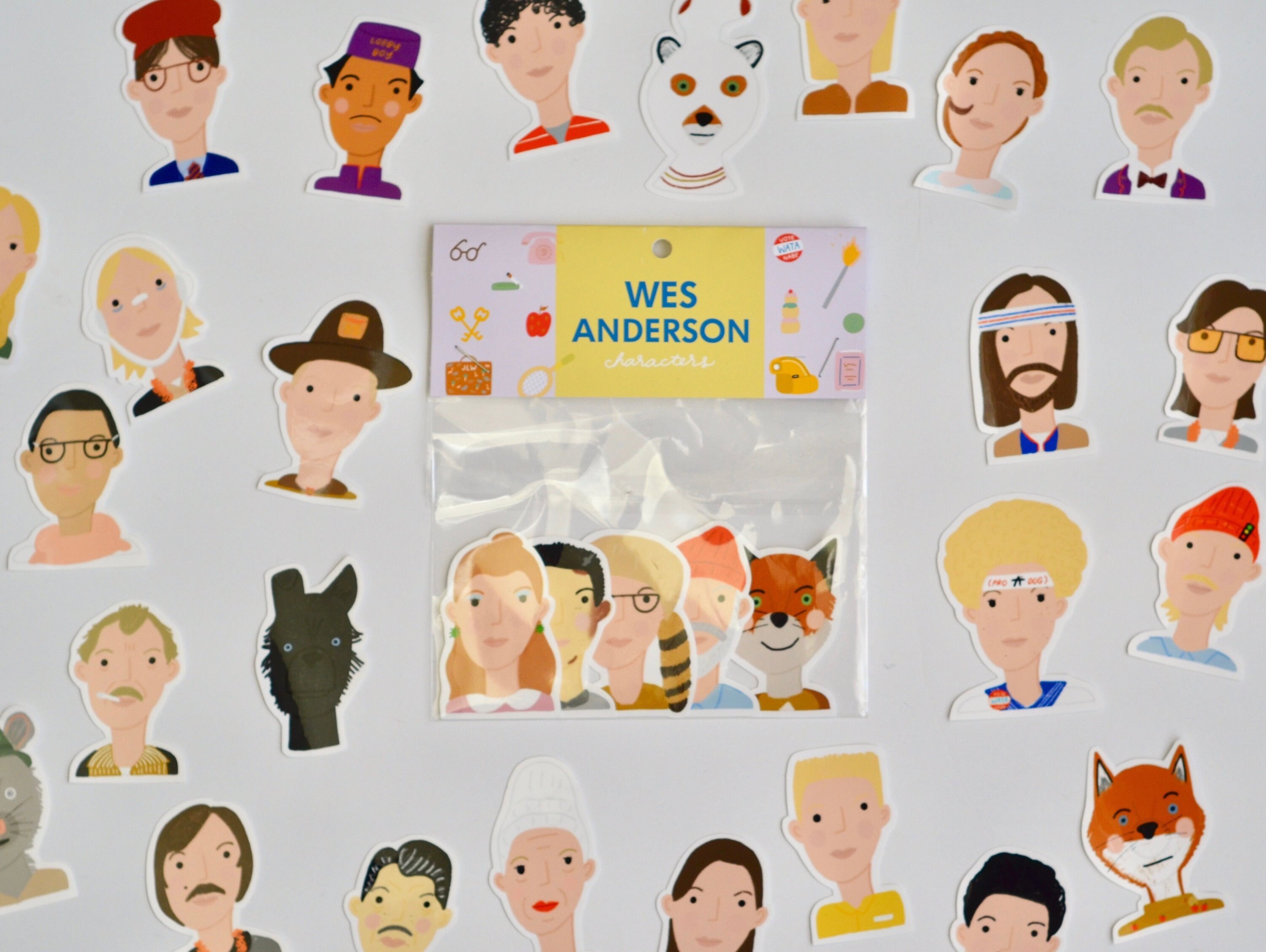 Paper & Party Supplies Paper Gift Vinyl Sticker Wes Anderson etna.com.pe