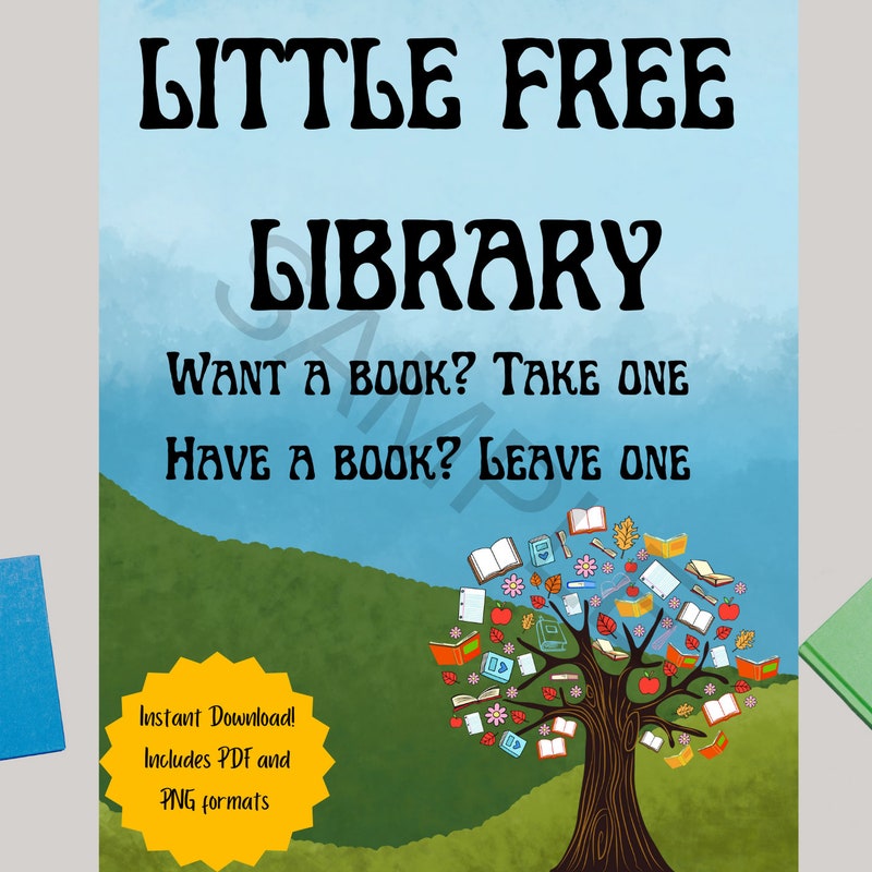 Little Free Library Sign - Etsy