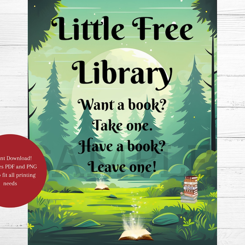 Little Free Library Sign - Etsy