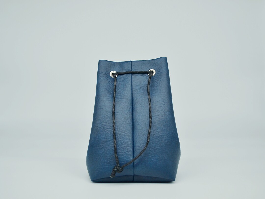 Navy Blue Faux Leather Dice Bag | Holds 100+ Dice - Etsy