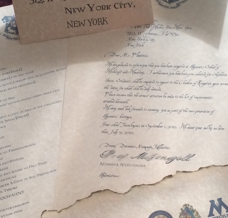 Wizard Christmas 2026 Personalized Acceptance Letter: Handmade Wax ...