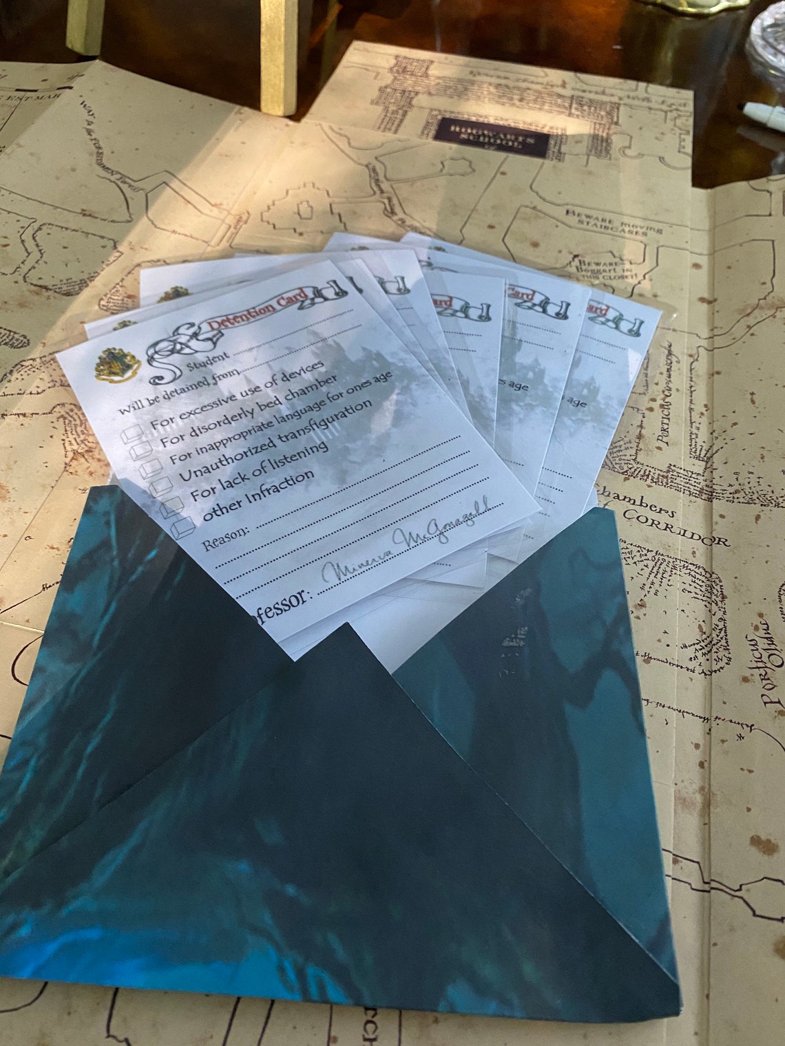 Magic School Detention Cards | Etsy