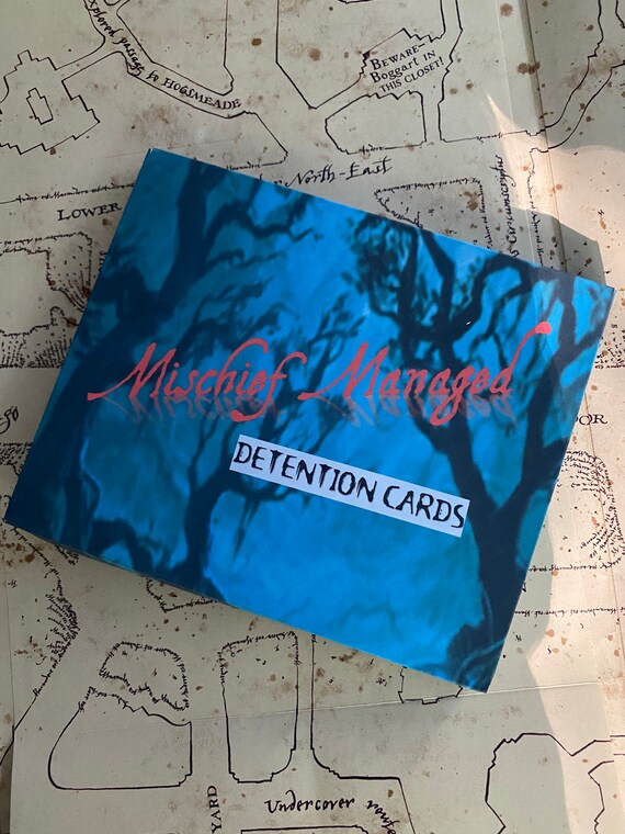 Magic School Detention Cards Set | Etsy