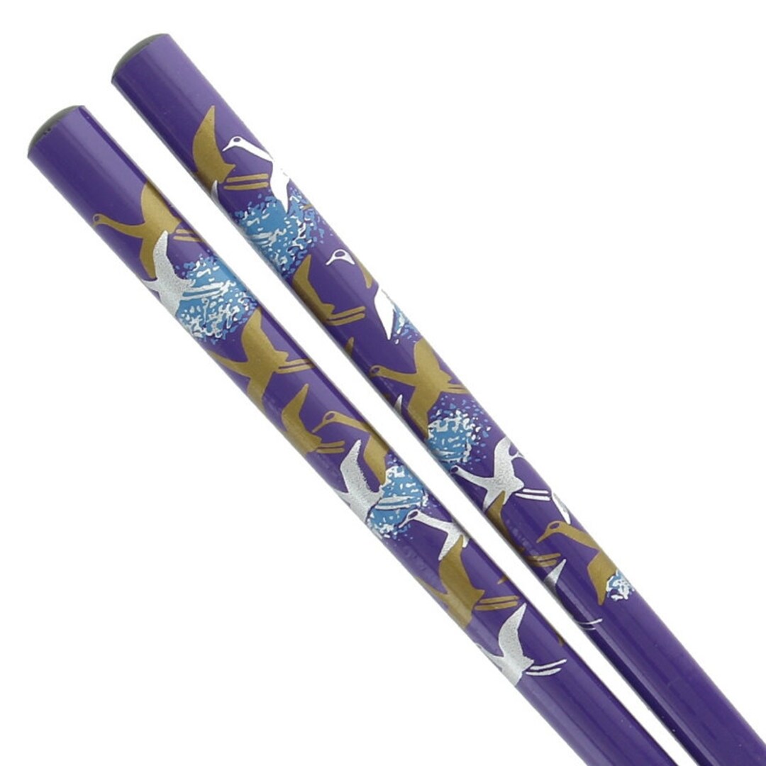 Japanese Crane Purple Chopsticks 50 Pack - Etsy