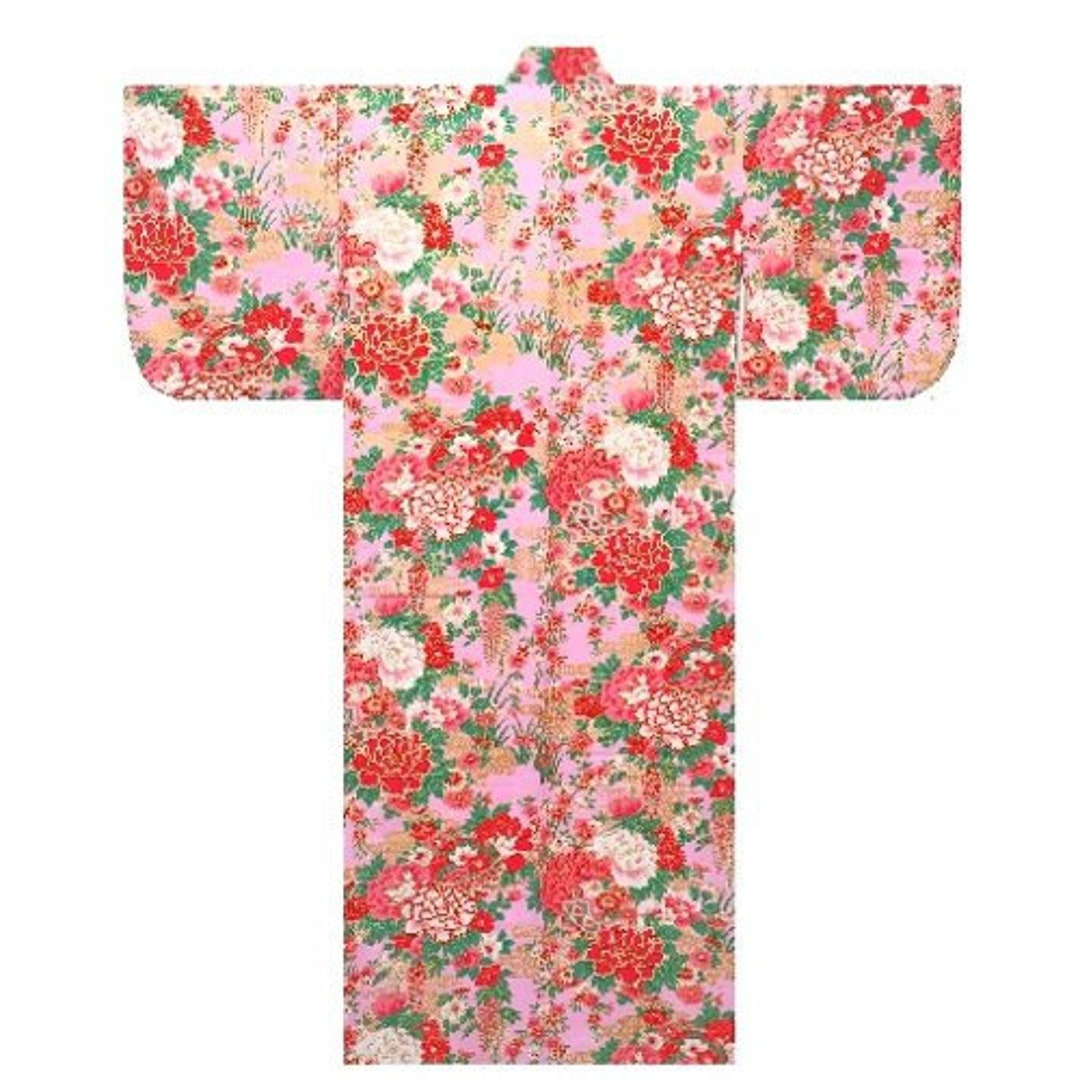 Girl's Ball and Flowers Pink Yukata - Etsy