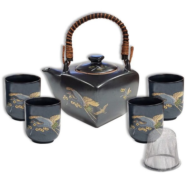 Black Tea Set - Etsy