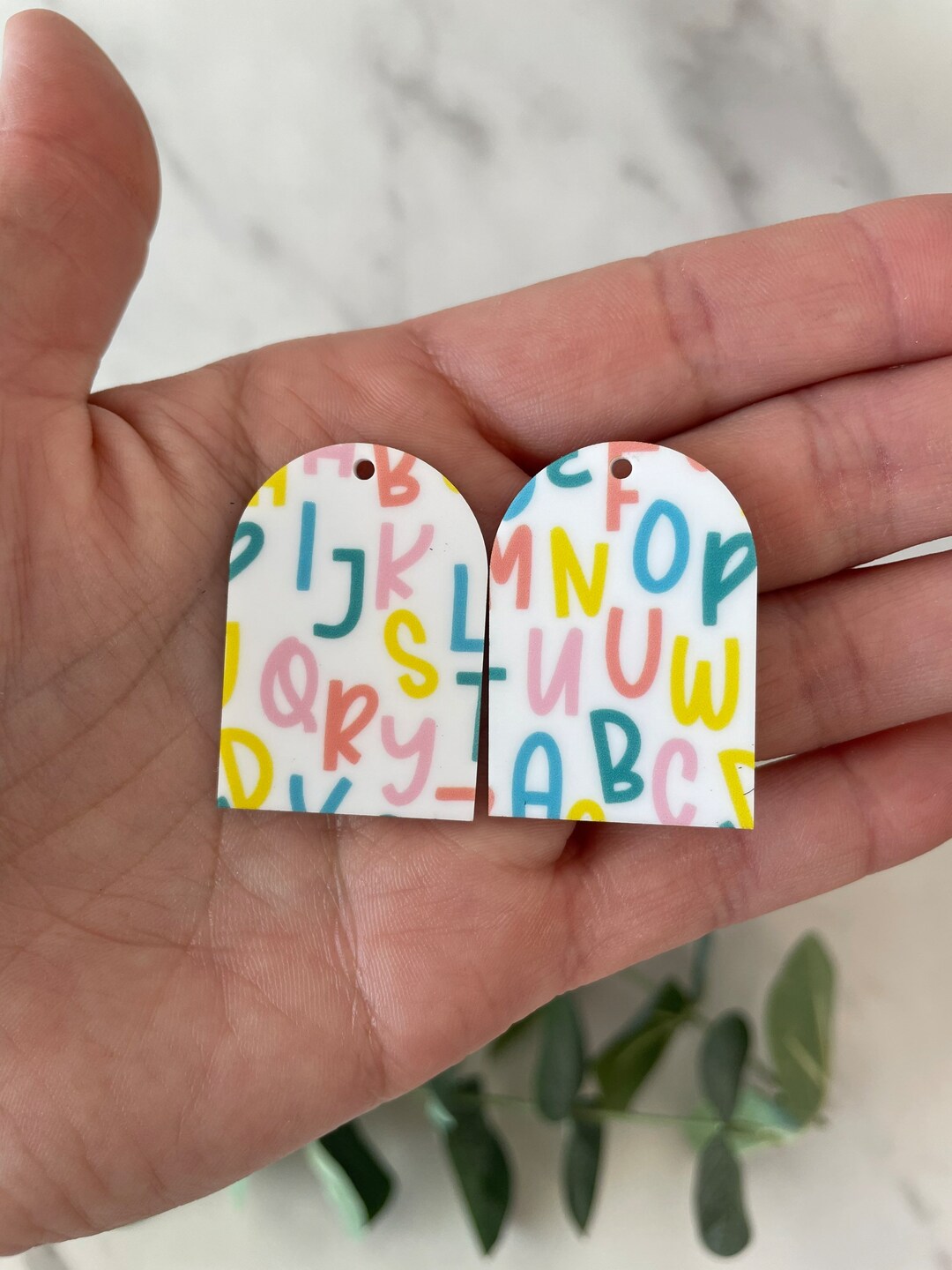 Alphabet Earring Blanks, Earring Blanks, Acrylic Earrings, Earring ...