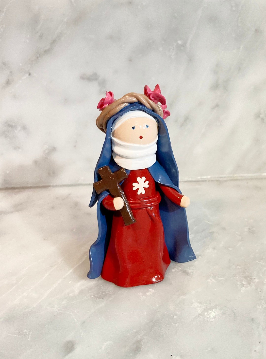Saint Flora of Beaulieu Handmade Statue Confirmation Gift - Etsy