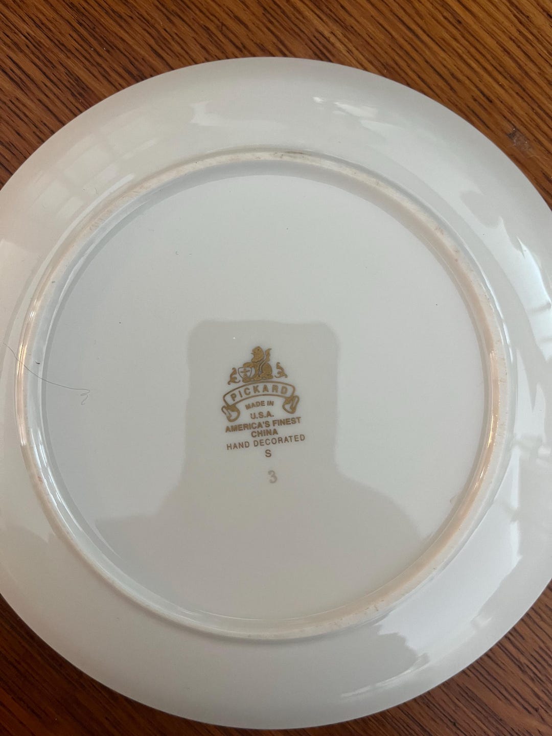 Vintage Pickard China Guardian Angel Plate – Hand Decorated – Gold Gilt ...