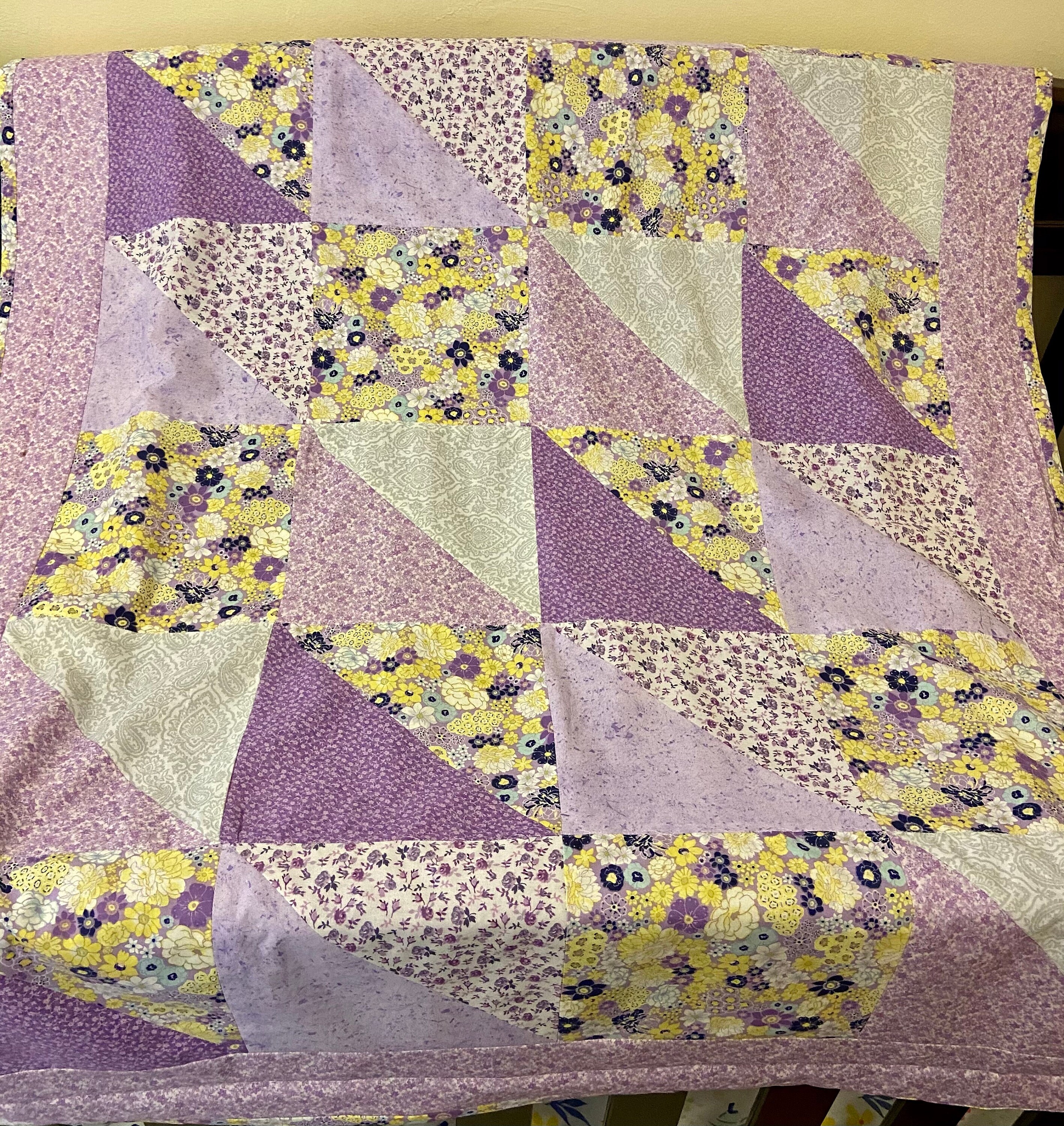 Purple, Yellow, Gray With Purple and Cream Back. - Etsy