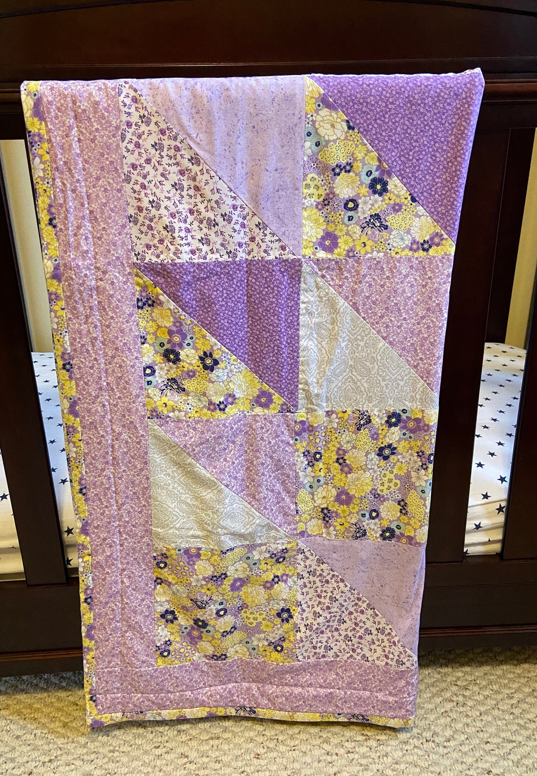 Purple, Yellow, Gray With Purple and Cream Back. - Etsy