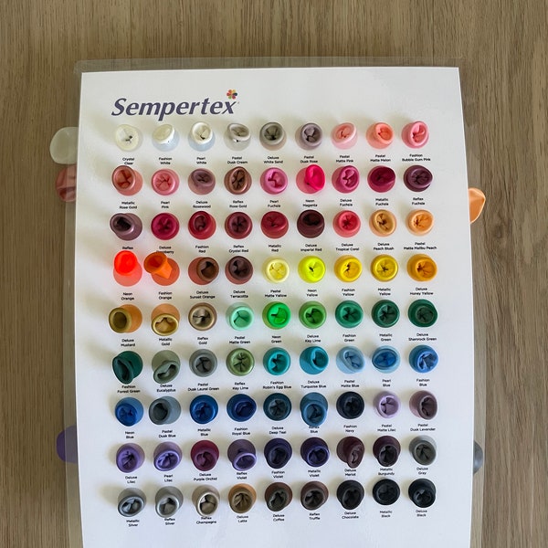Sempertex Color Chart With Balloons - Etsy