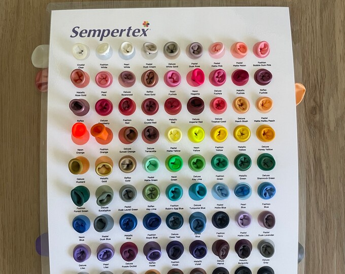Sempertex Color Chart With Balloons - Etsy