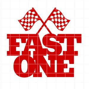 Fast One Digital Download, SVG, PNG, Cake Topper, 1st Birthday - Etsy