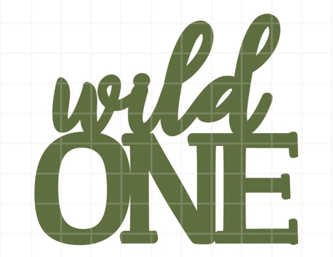 Wild One Digital Download PNG SVG Cricut Cake Topper - Etsy