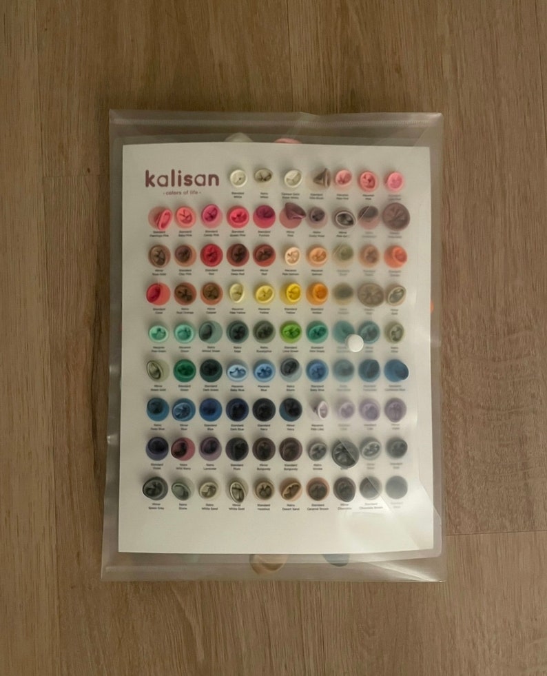 Kalisan Color Chart With Balloons - Etsy