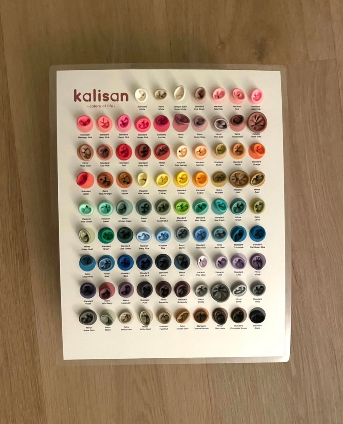Kalisan Color Chart With Balloons - Etsy