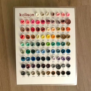 Kalisan Color Chart With Balloons - Etsy