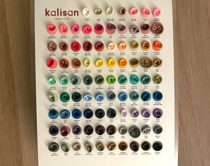 Kalisan Color Chart With Balloons - Etsy