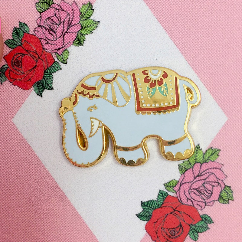 Elephant Lapel Pin - Etsy