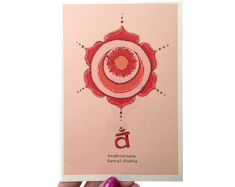 Happy Chakras Yoga Birthday Card - Etsy