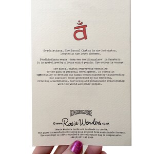 The Sacral Chakra Greeting Card, Set of Seven Chakras Cards, Spiritual ...