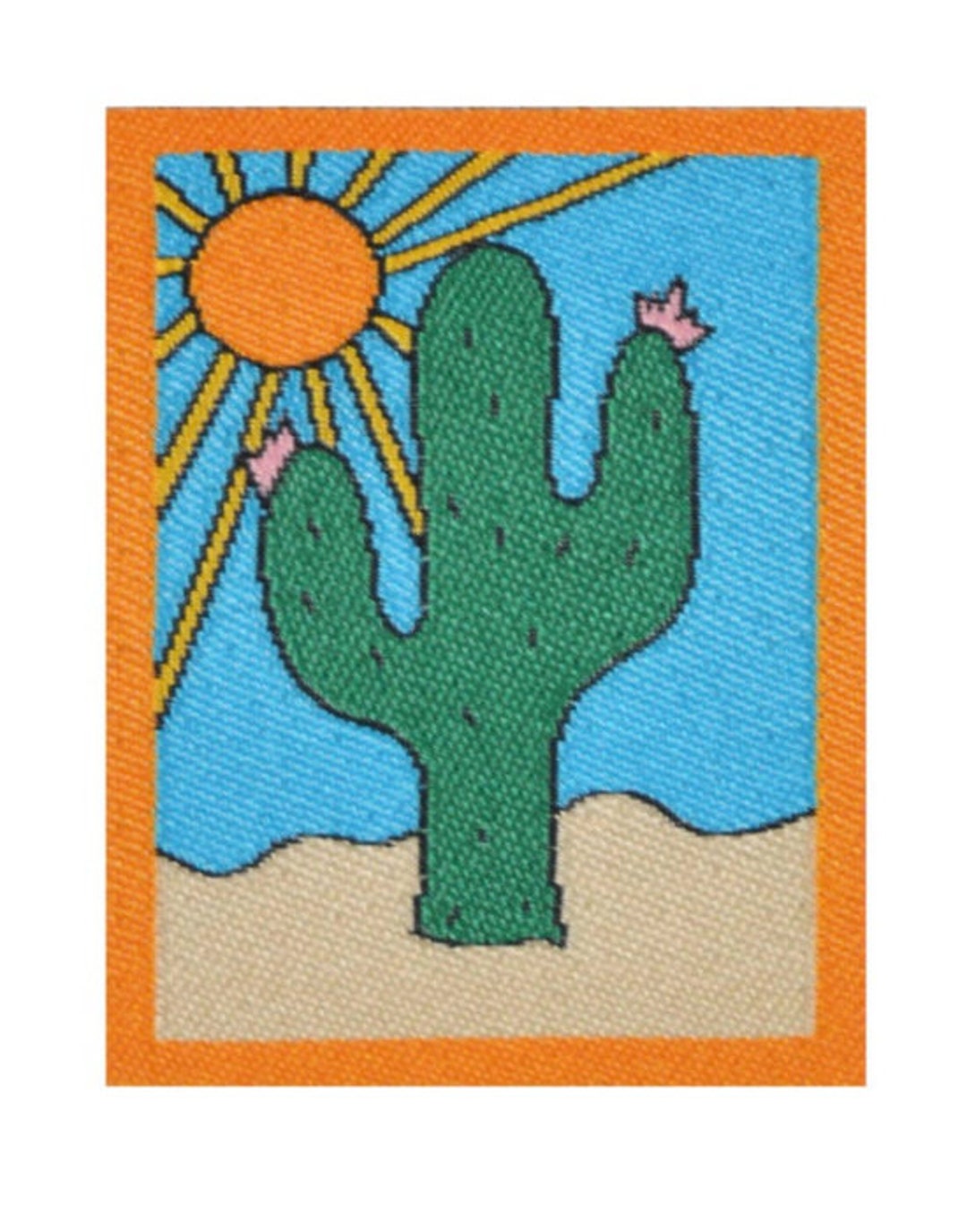 Cacti Patch, Sunshine Patch, Desert Scene Mini Iron on Patch, Cute ...