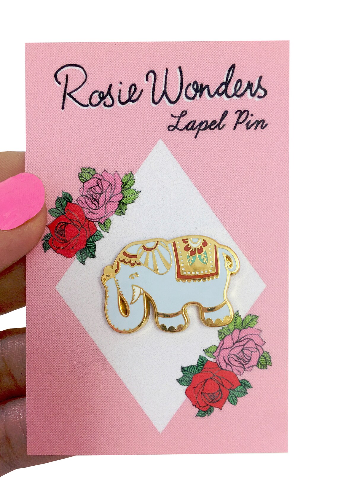 Indian Elephant Enamel Pin Cute Elephant Pin Animal Lapel - Etsy