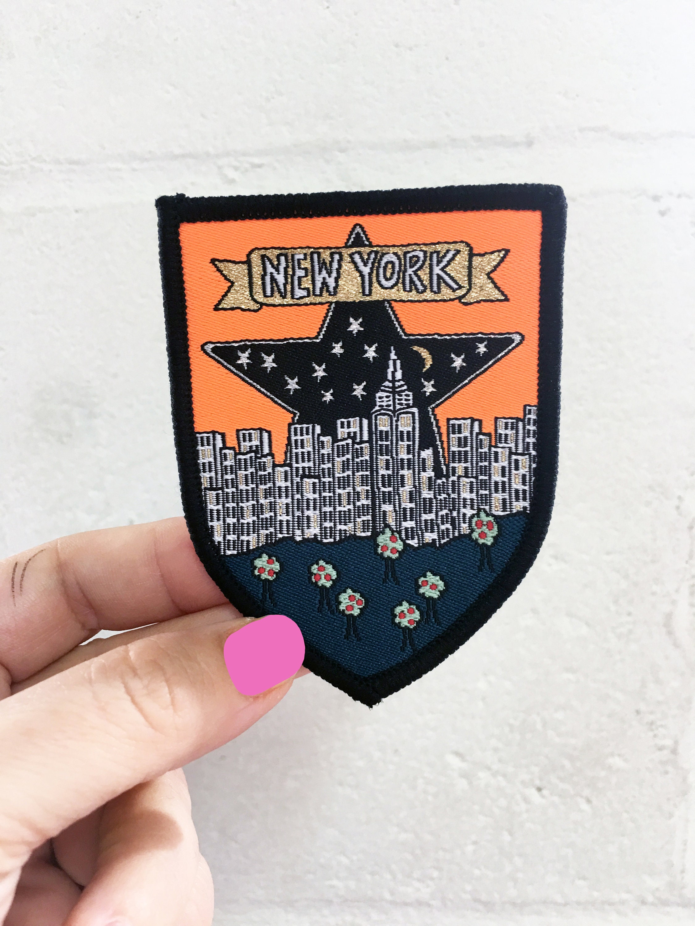 New York Skyline Iron on Patch NYC Travel Patch USA Travel - Etsy