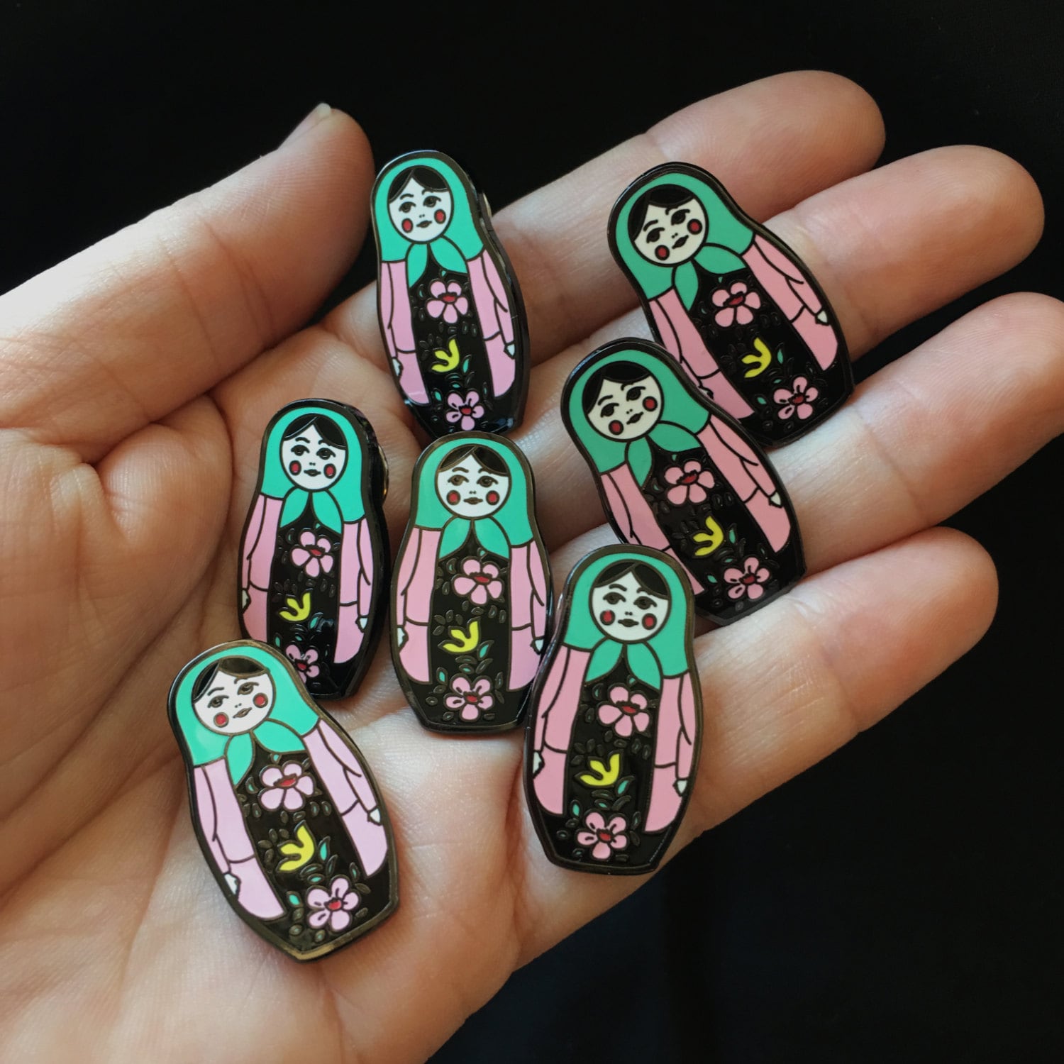 Russian Doll Pin Nesting Doll Enamel Pin Matryoshka Enamel | Etsy