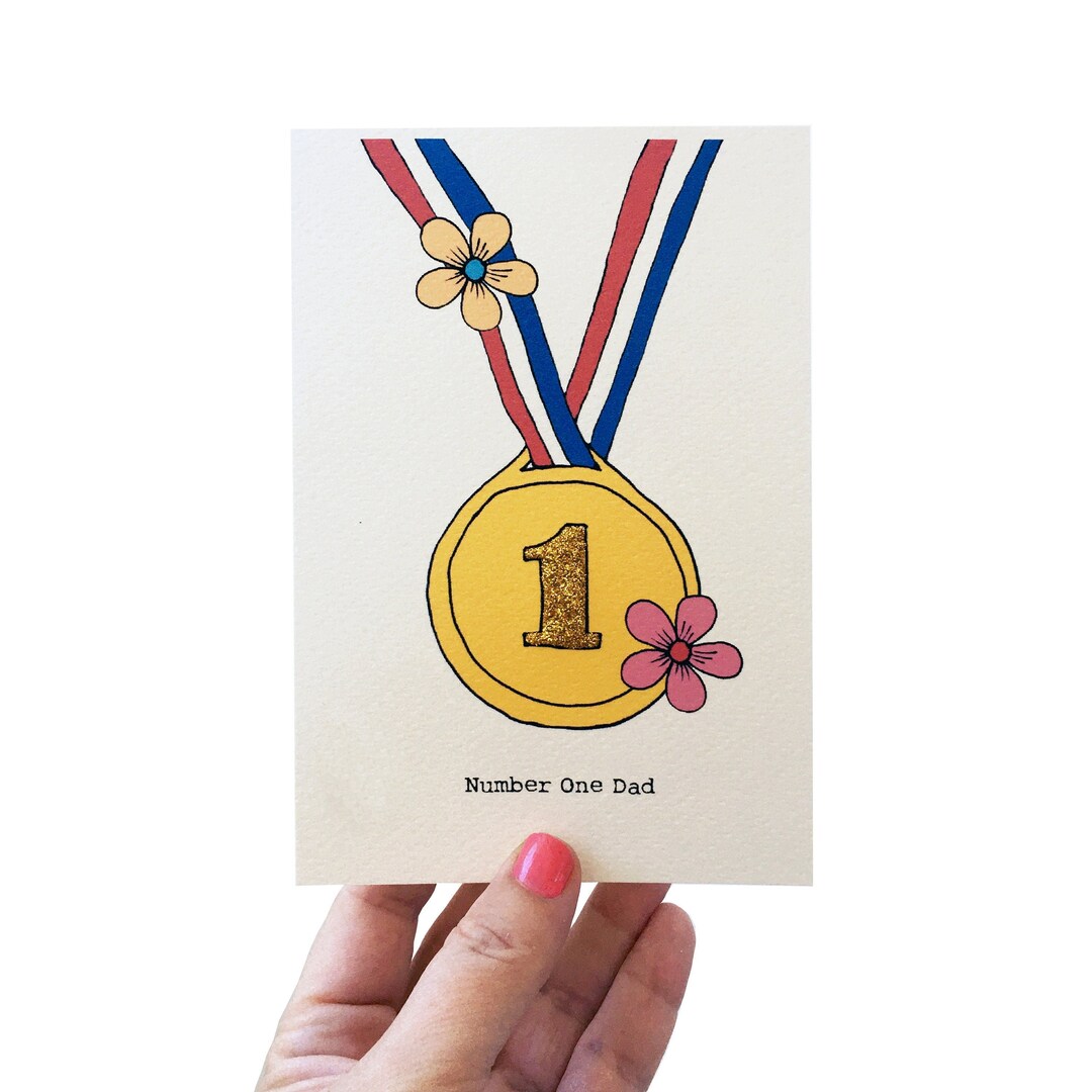 Number One Dad Card for Father's Day or Dad's Birthday. Card for the ...