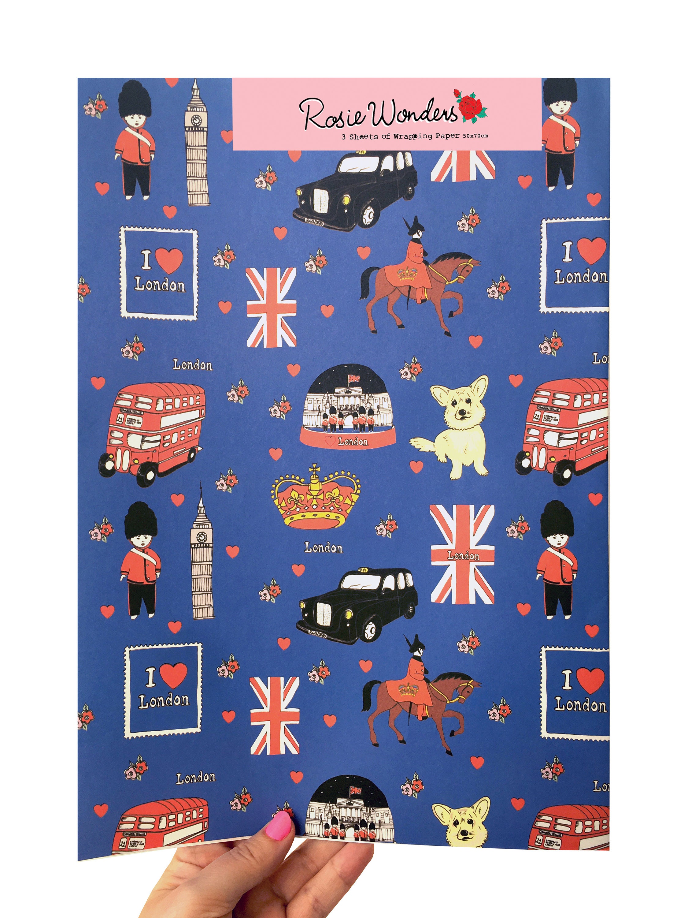 London Theme Wrapping Paper Queen Elizabeth II Crown Corgi - Etsy