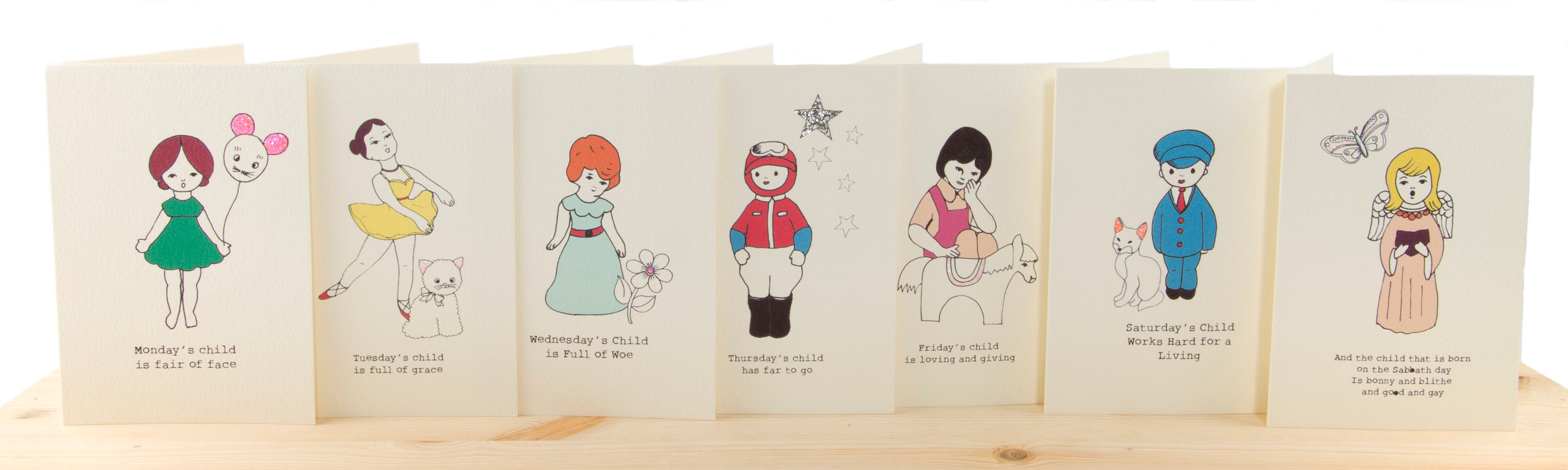 Wednesday's Child is Full of Woe Card New Baby Card - Etsy