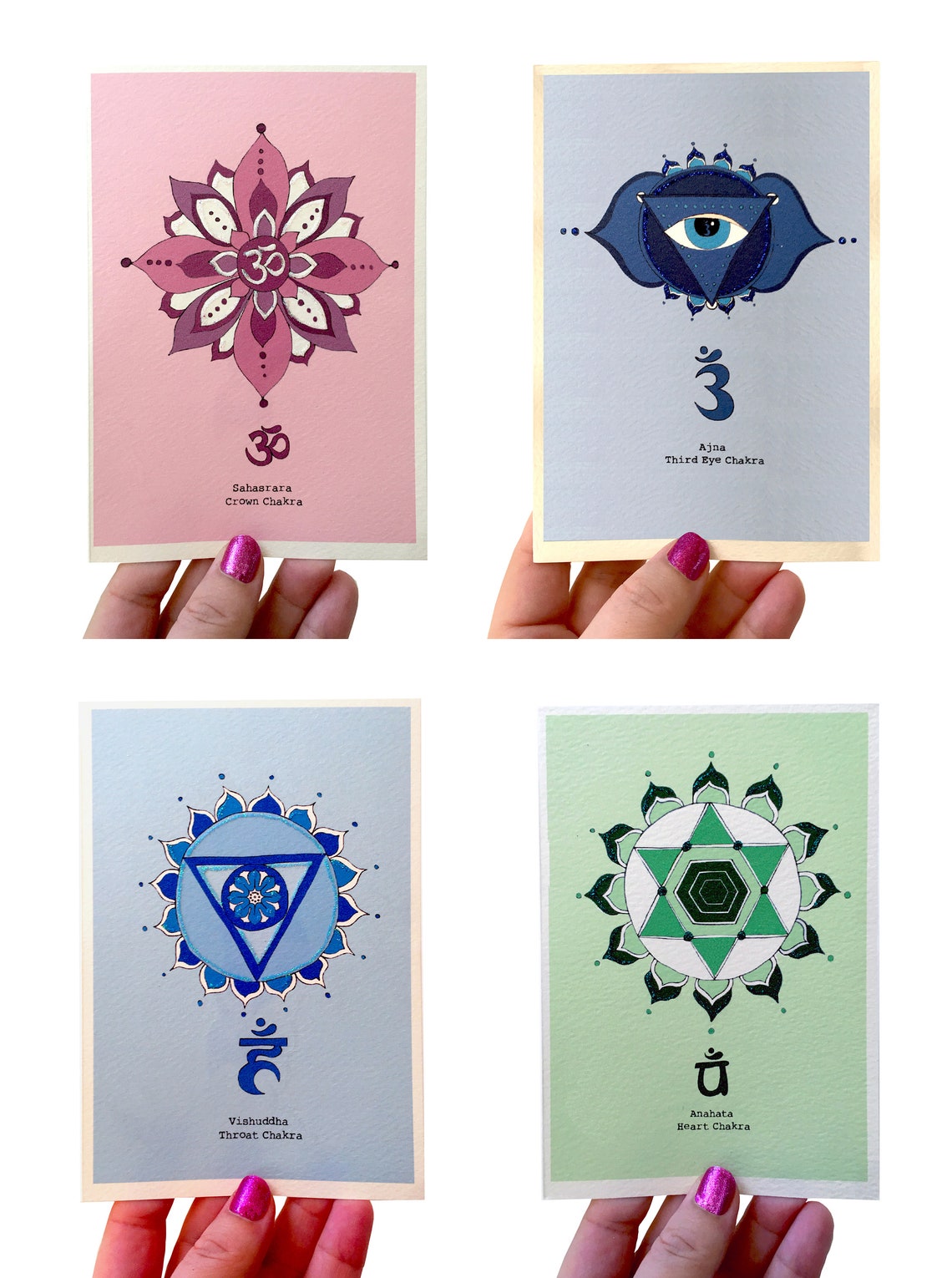The Sacral Chakra Greeting Card, Set of Seven Chakras Cards, Spiritual ...