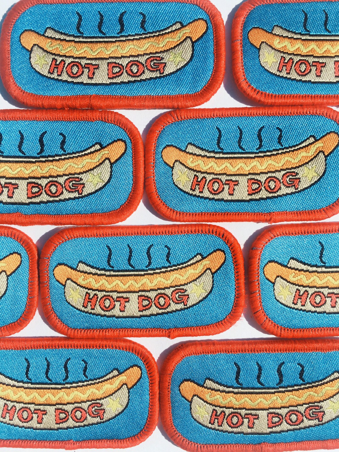 Hot Dog Food Themed Iron on Patch - Etsy