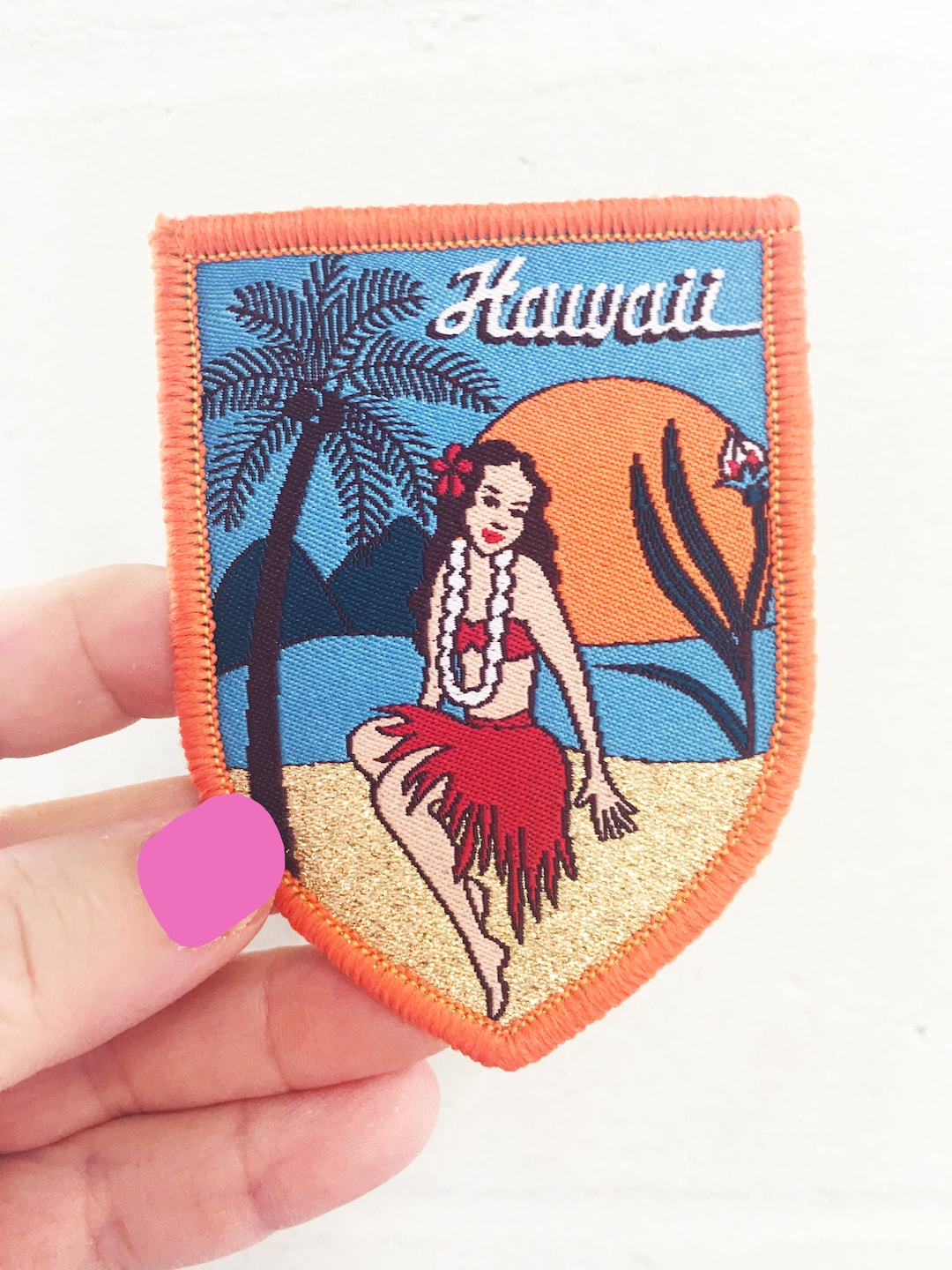 Hawaii Travel Patch, Hawaii Souvenir Patch, Iron on Patch for Jacket or ...