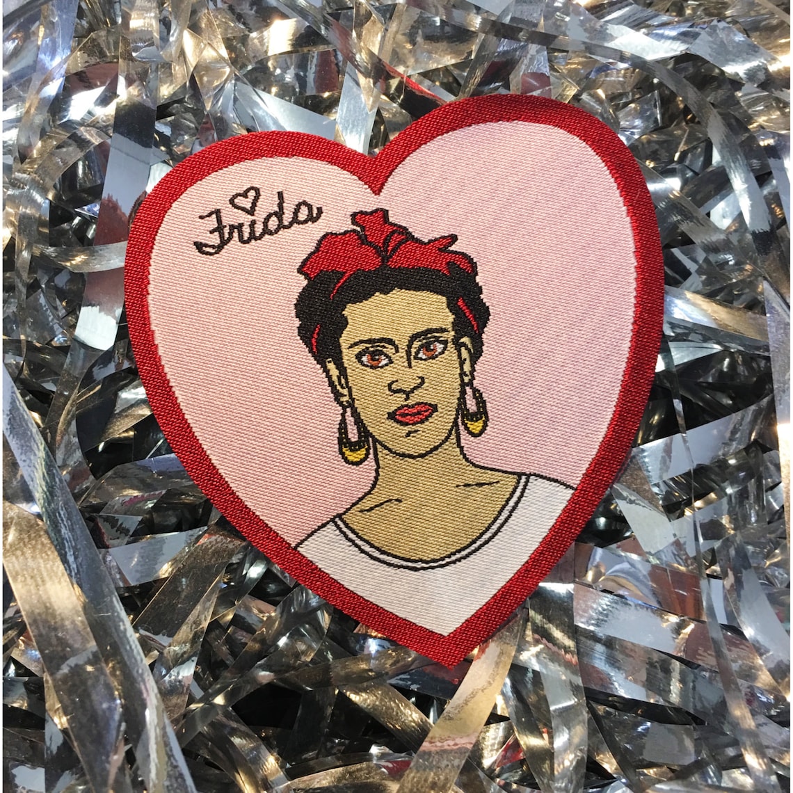Frida Kahlo Heart Shaped Iron on Patch Artist Icon Iron on | Etsy