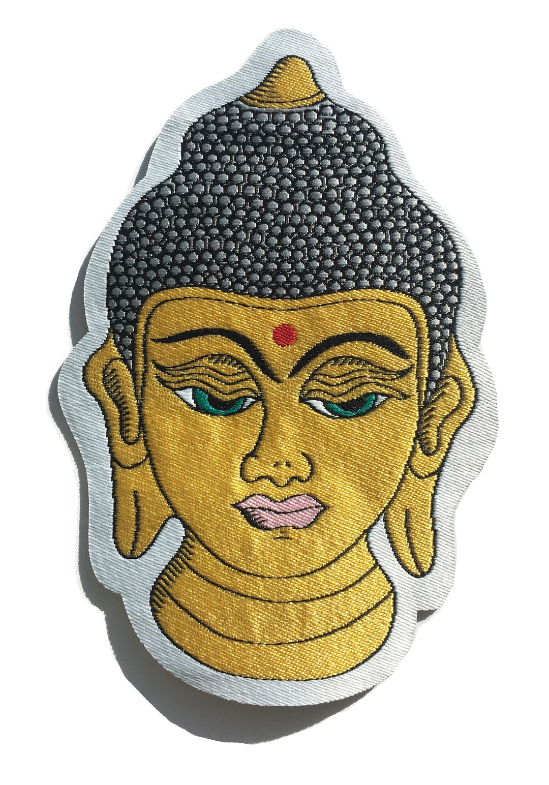 Buddha Head Iron on Patch Spiritual Meditation Patch Golden - Etsy UK