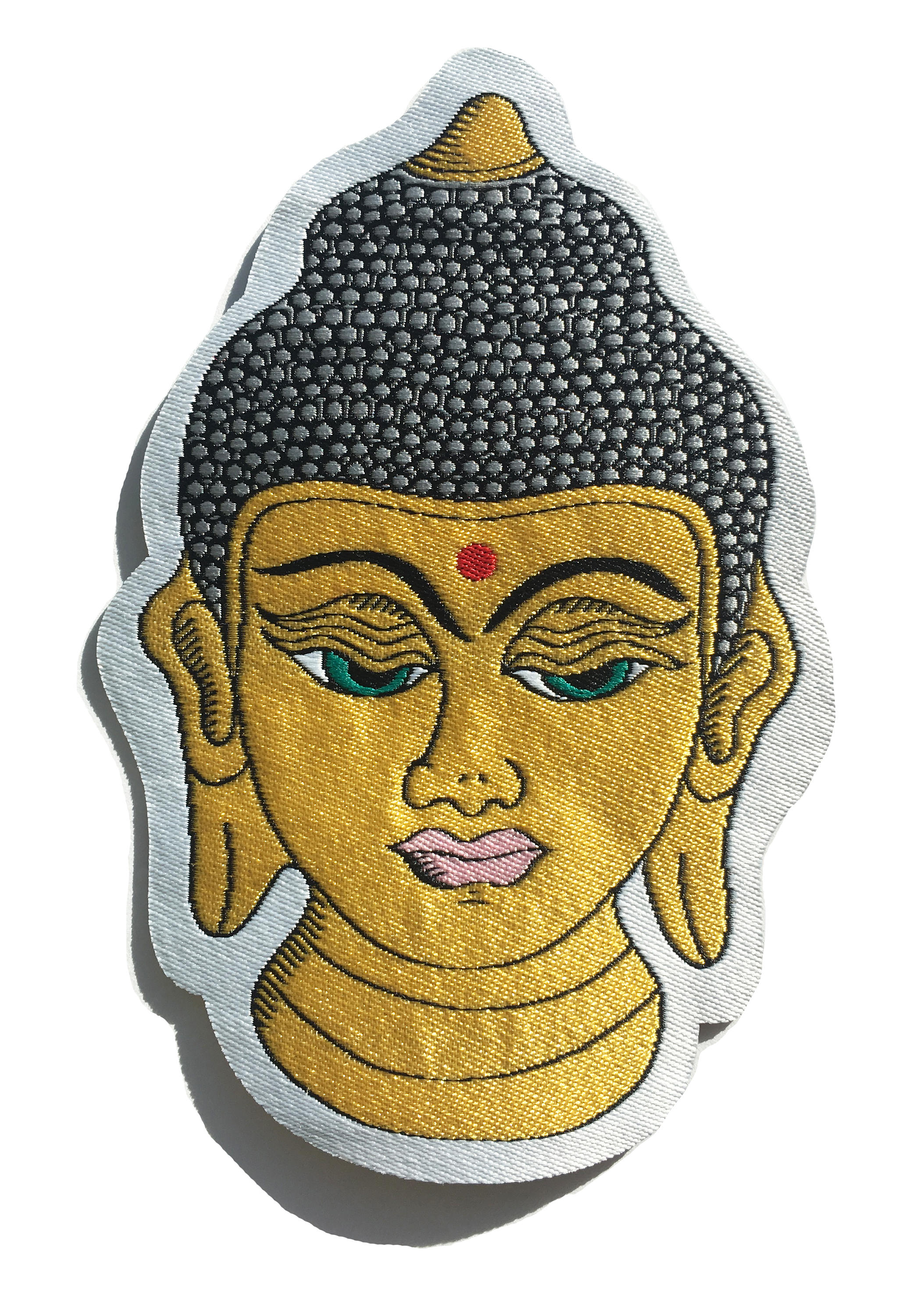 Buddha Head Iron on Patch Spiritual Meditation Patch Golden - Etsy
